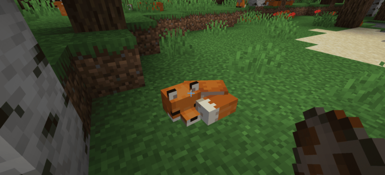New mob! Fox in Minecraft Bedrock Edition